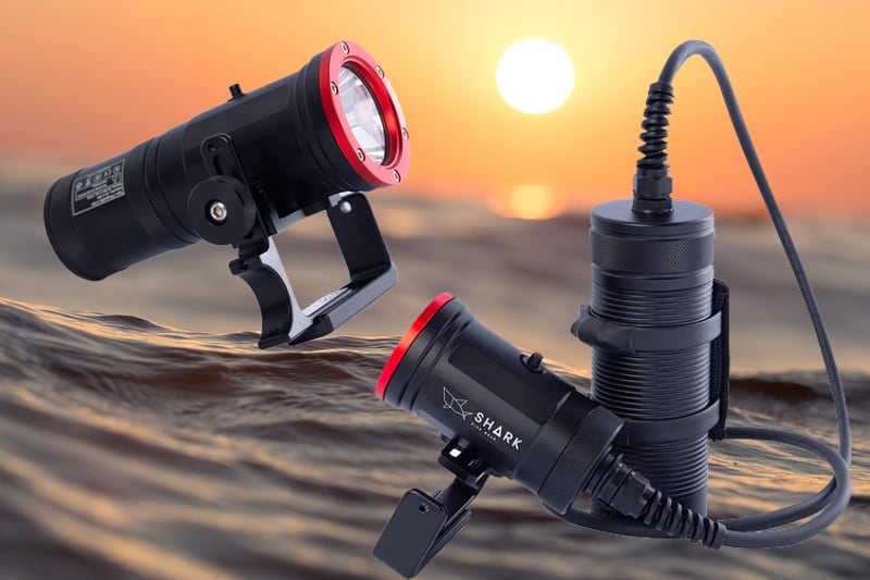 Shark Artemis Dive Torch - Insane Power and Burntime - DirDirect