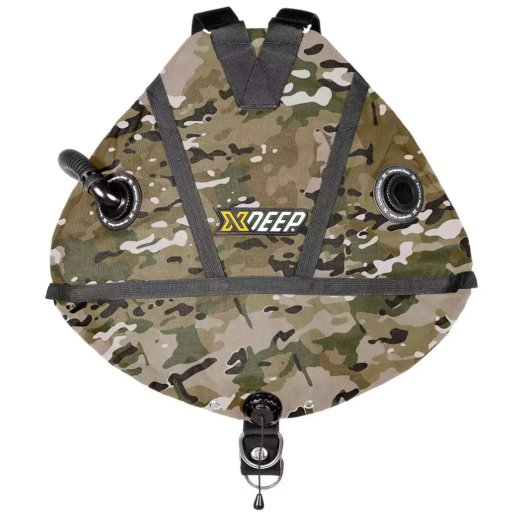 XDeep Stealth 2.0 TEC Sidemount System in Colour - Camo / Double - 8 x 1.5kg - DirDirect