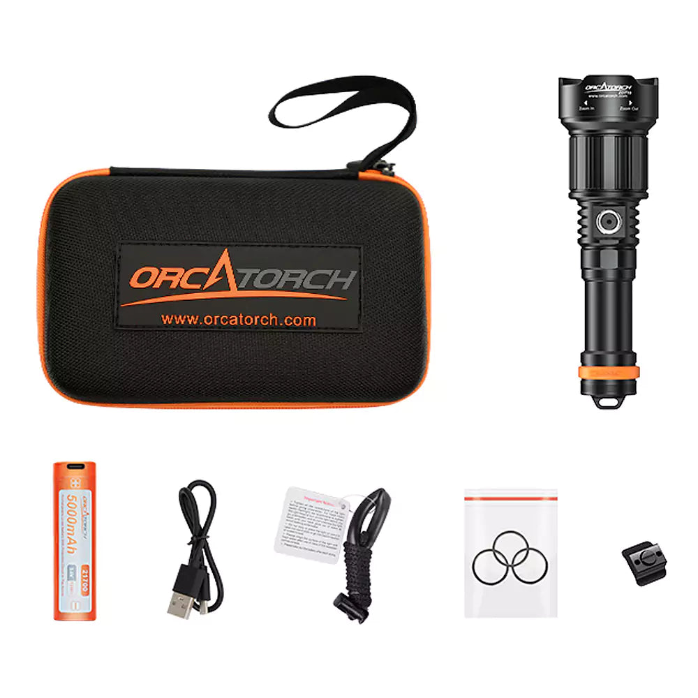 OrcaTorch ZD710 Dive Light
