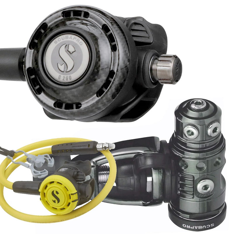 Scubapro MK19 EVO G260 Carbon Black Tech Regulator with R105 Octopus ...